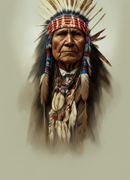 The big Chief : r/Ai_PeopleOfColor_Art