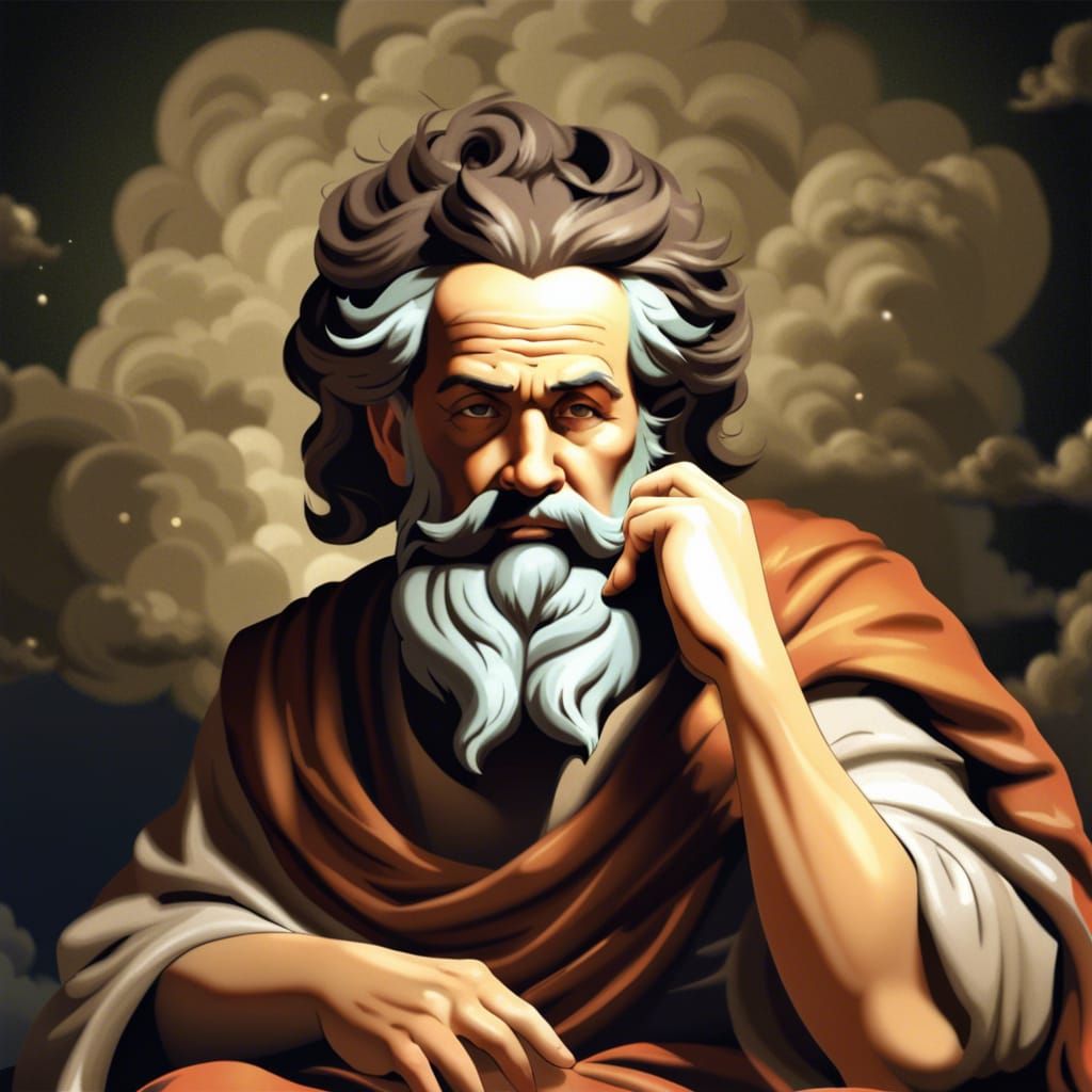 The great philosopher - AI Generated Artwork - NightCafe Creator