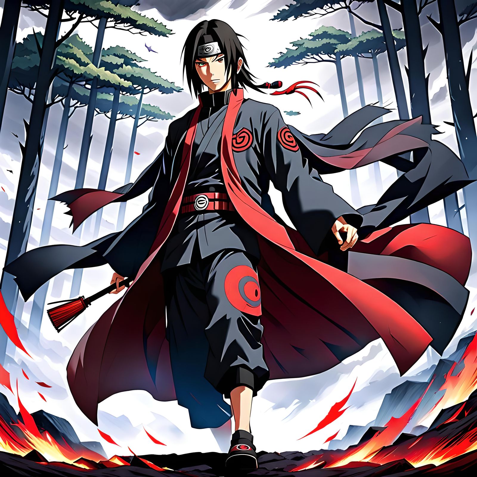 Itachi Uchiha - AI Generated Artwork - NightCafe Creator