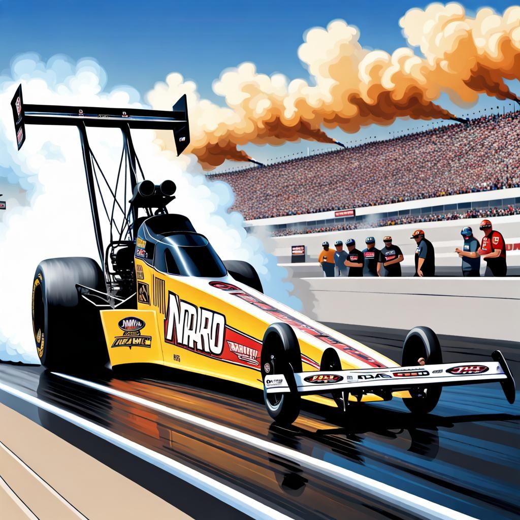 Illustration of a Top Fuel Dragster - AI Generated Artwork - NightCafe ...