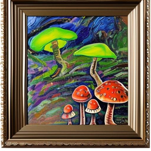 Fungi-Frame - AI Generated Artwork - NightCafe Creator
