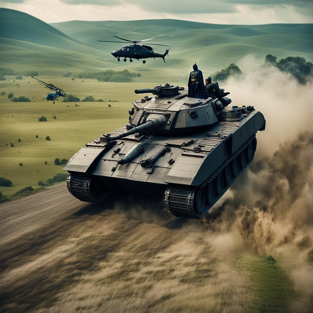 Batman trains Europeans to defend against the Russian invasion. - AI ...