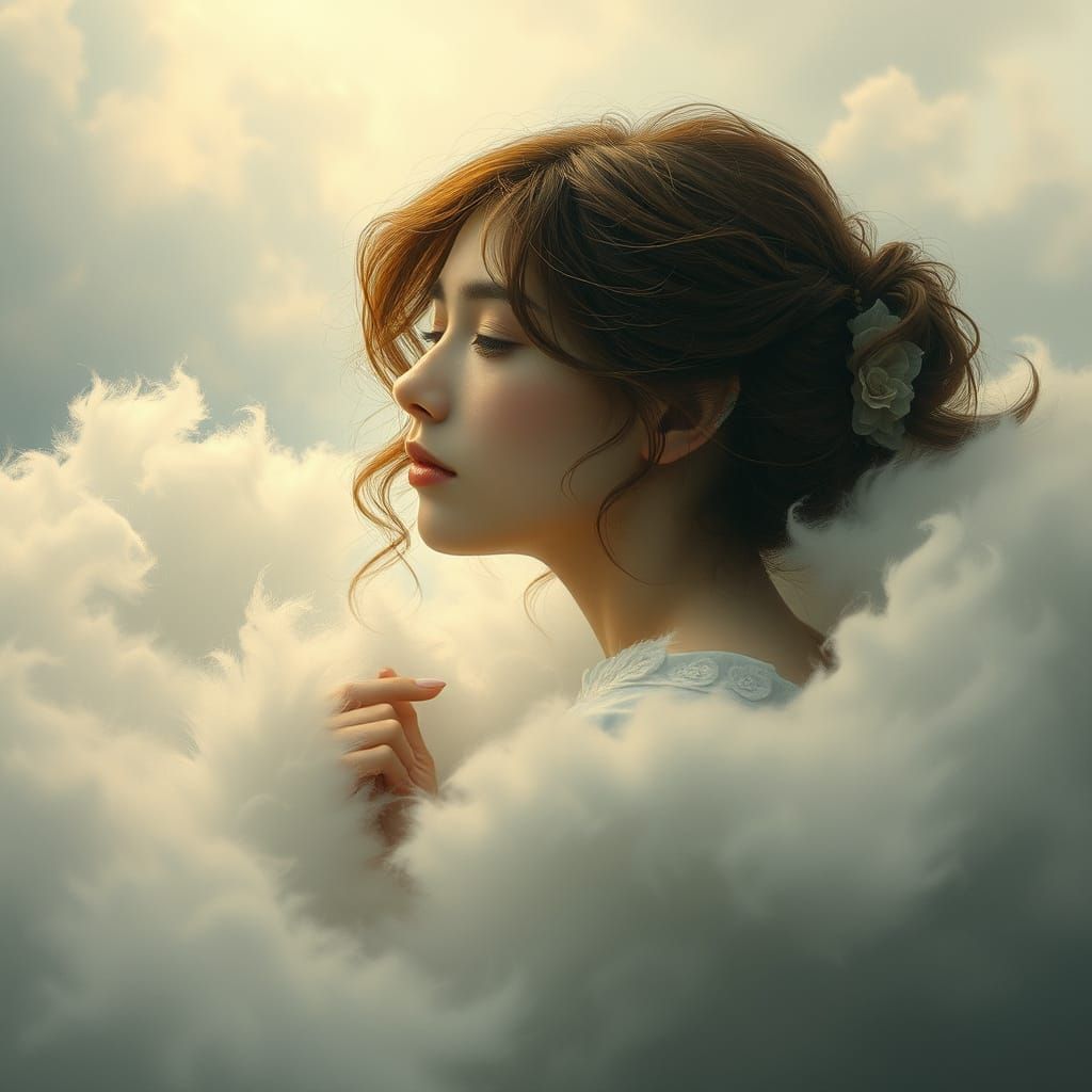 beautiful dreamer - Dreamlike Pre-Raphaelite Woman Lost in E...