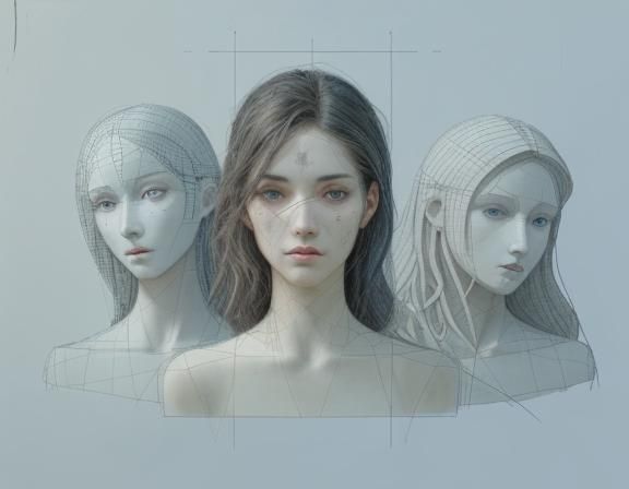 Early work. Abstracted. Passionate, emotional, drawn and coloured ...