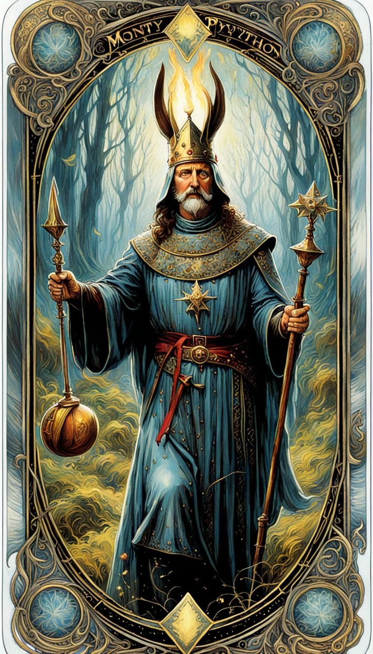 "Flying Circus Monty Python" new tarot card "Monty Python and the Holy ...