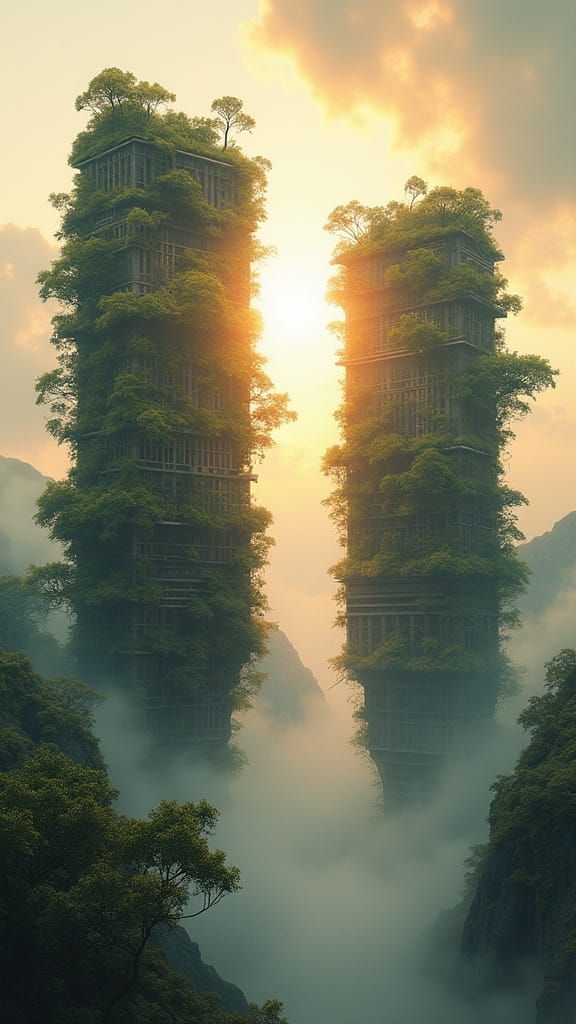 Ethereal Futuristic Utopia - AI Art