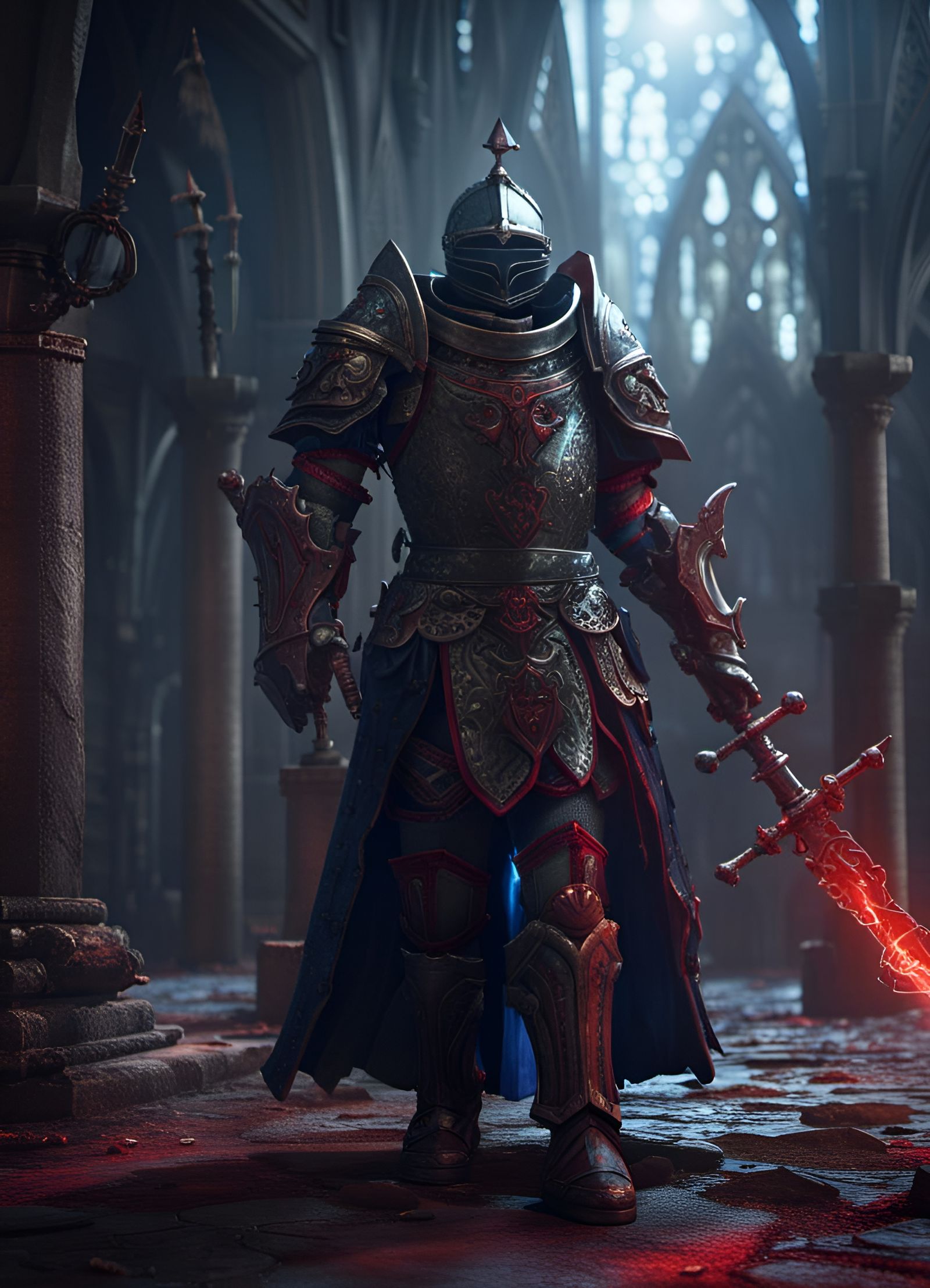 gothic knight - AI Generated Artwork - NightCafe Creator