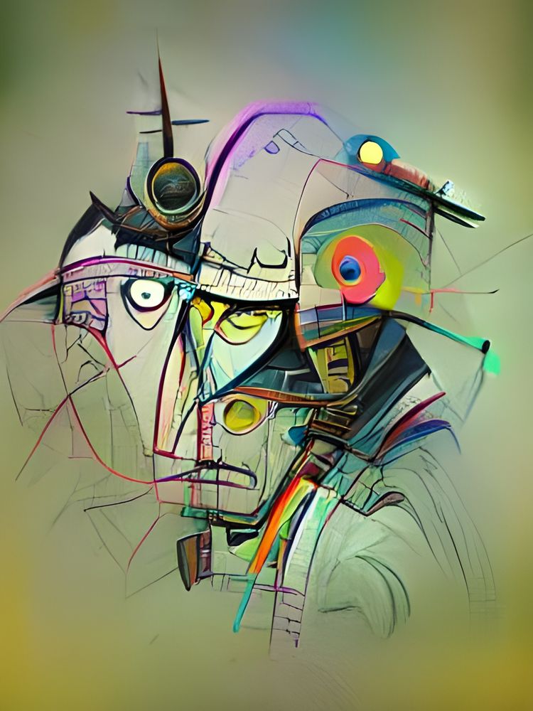 Sad Wojack line drawing - AI Generated Artwork - NightCafe Creator