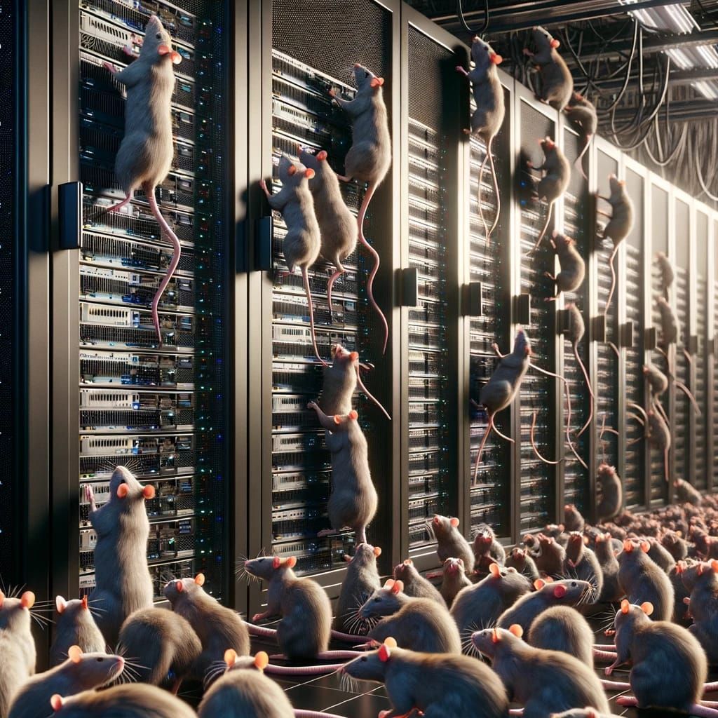 Rats on Racks - AI Generated Artwork - NightCafe Creator