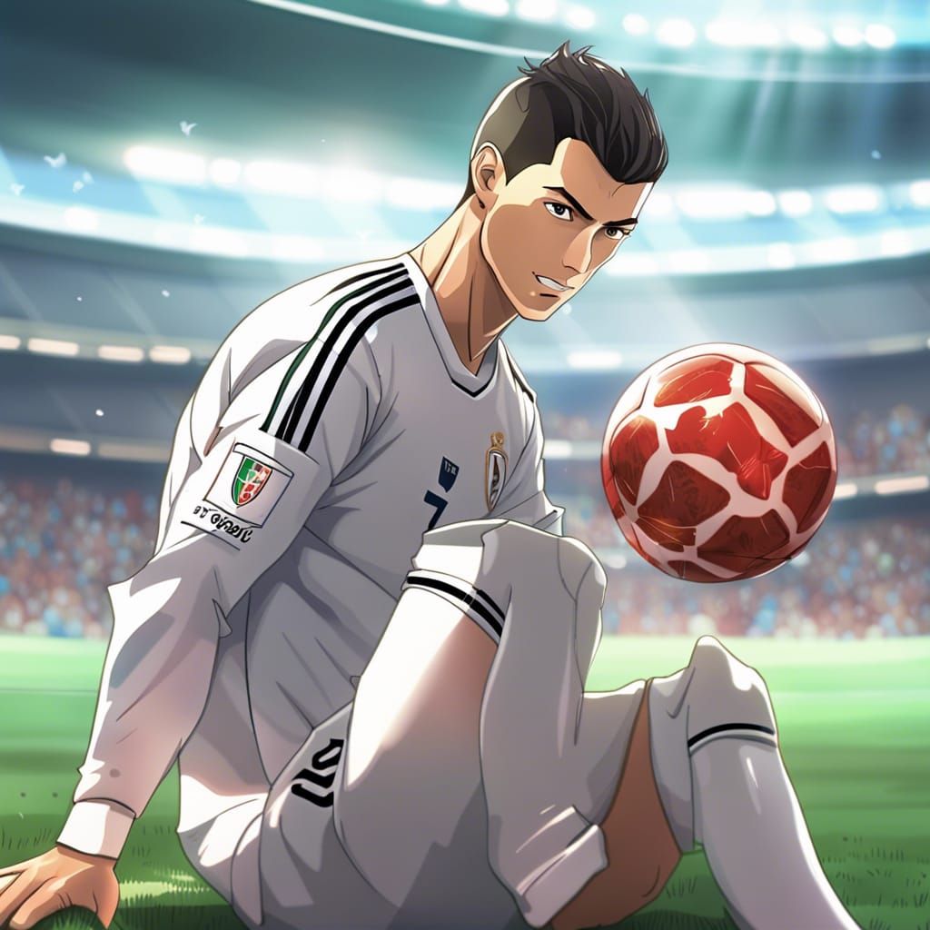 cristiano ronaldo rolling football on his thumb,football ground ...