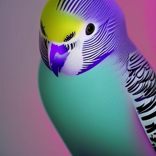 a budgie light purple - AI Generated Artwork - NightCafe Creator