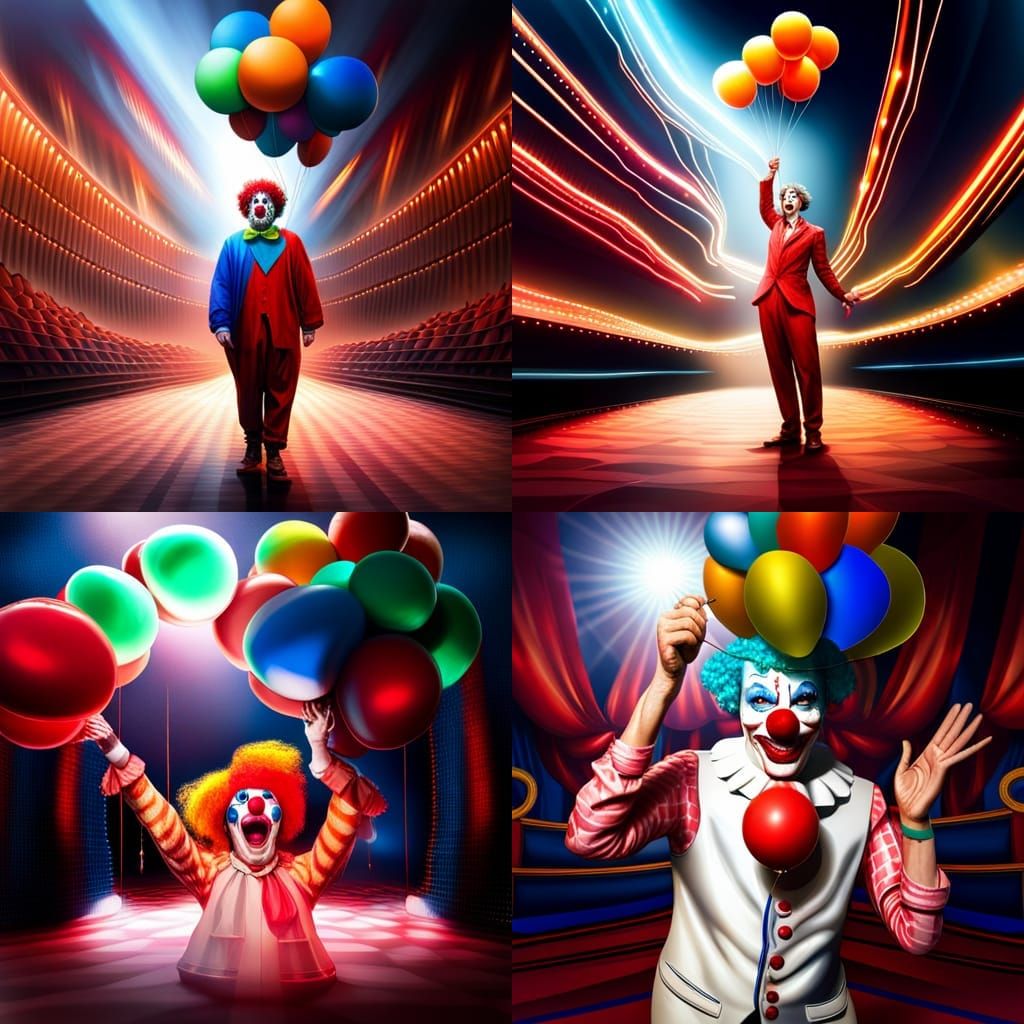 Clowns (BETA) - AI Generated Artwork - NightCafe Creator