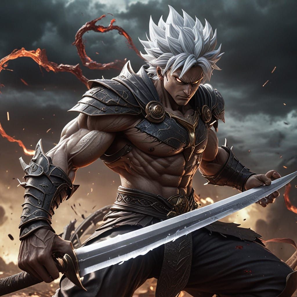 guts ultra instinct ready for battle