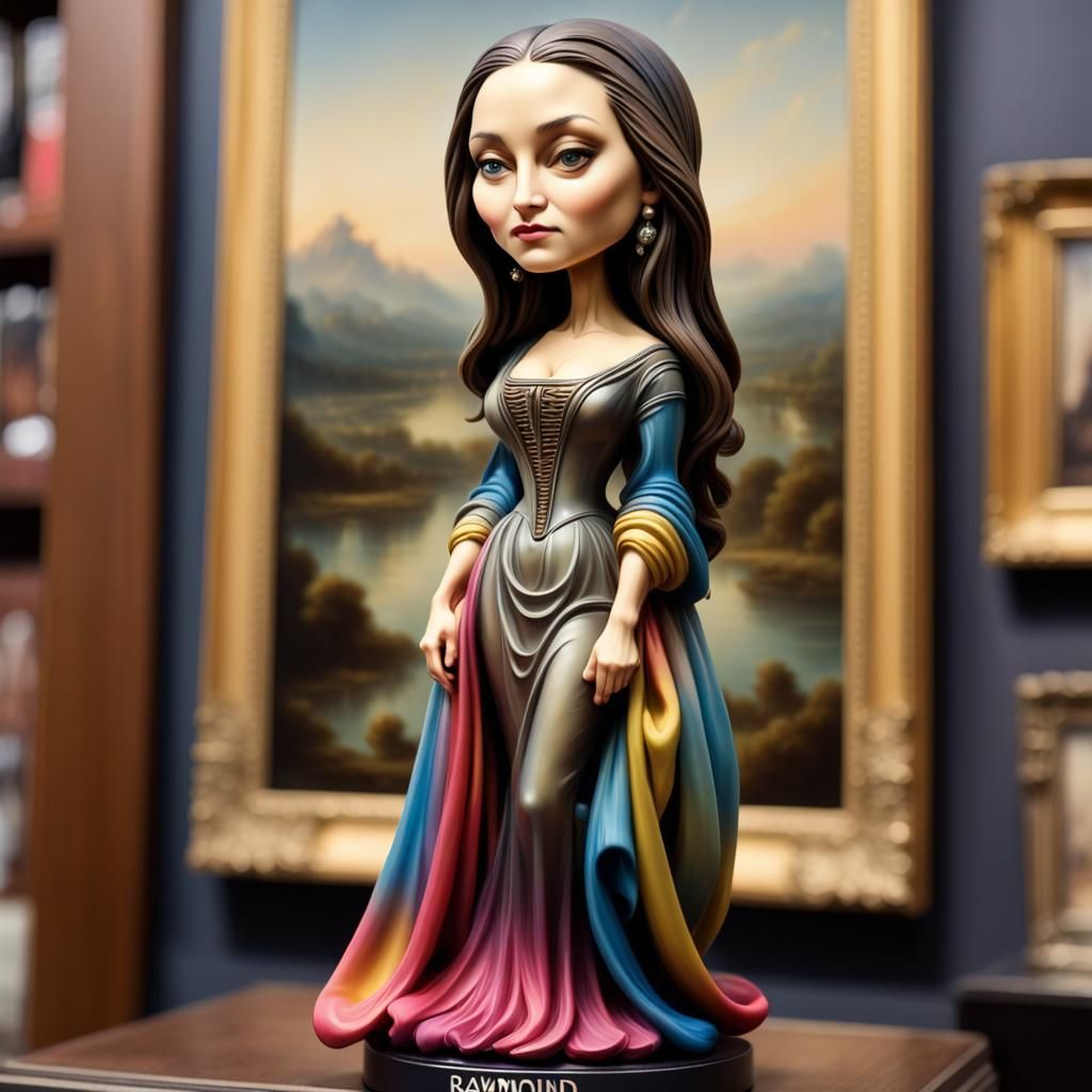 Mona Lisa Bobblehead - AI Generated Artwork - NightCafe Creator
