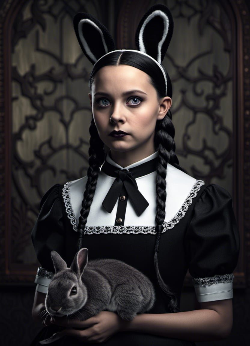 Wednesday Addams - AI Generated Artwork - NightCafe Creator