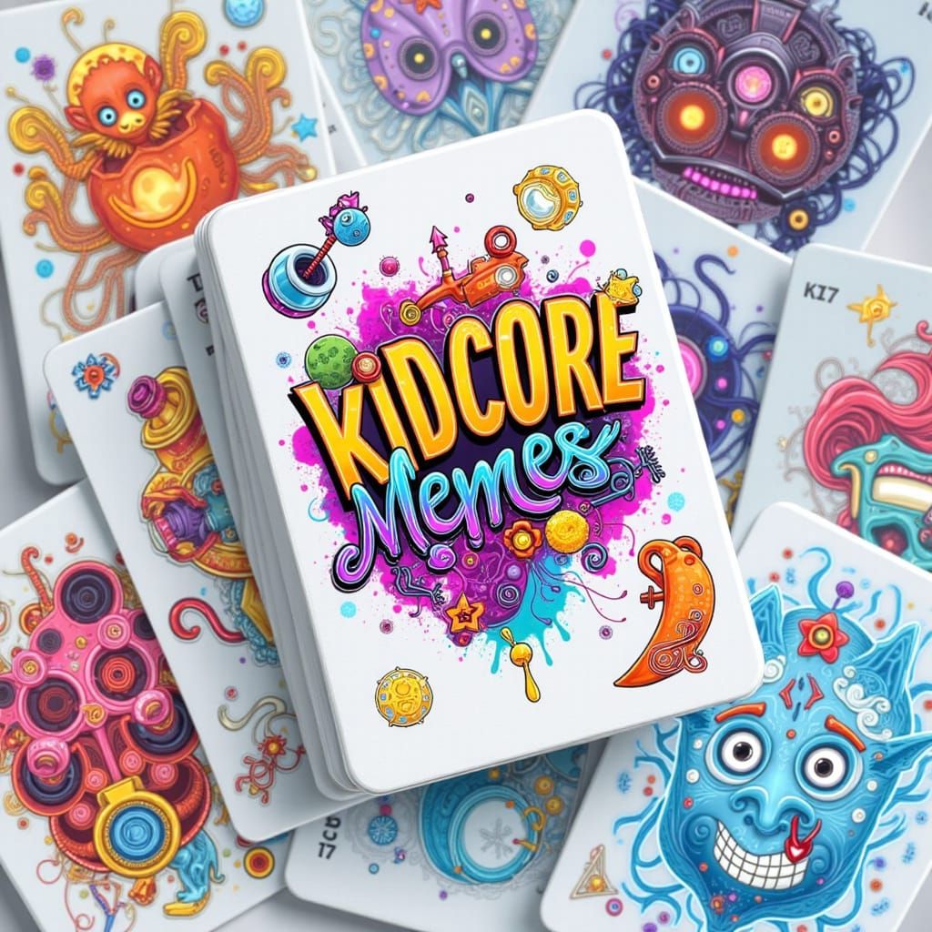 Kidcore Board Game with Liminal Watercolor Design - AI Art