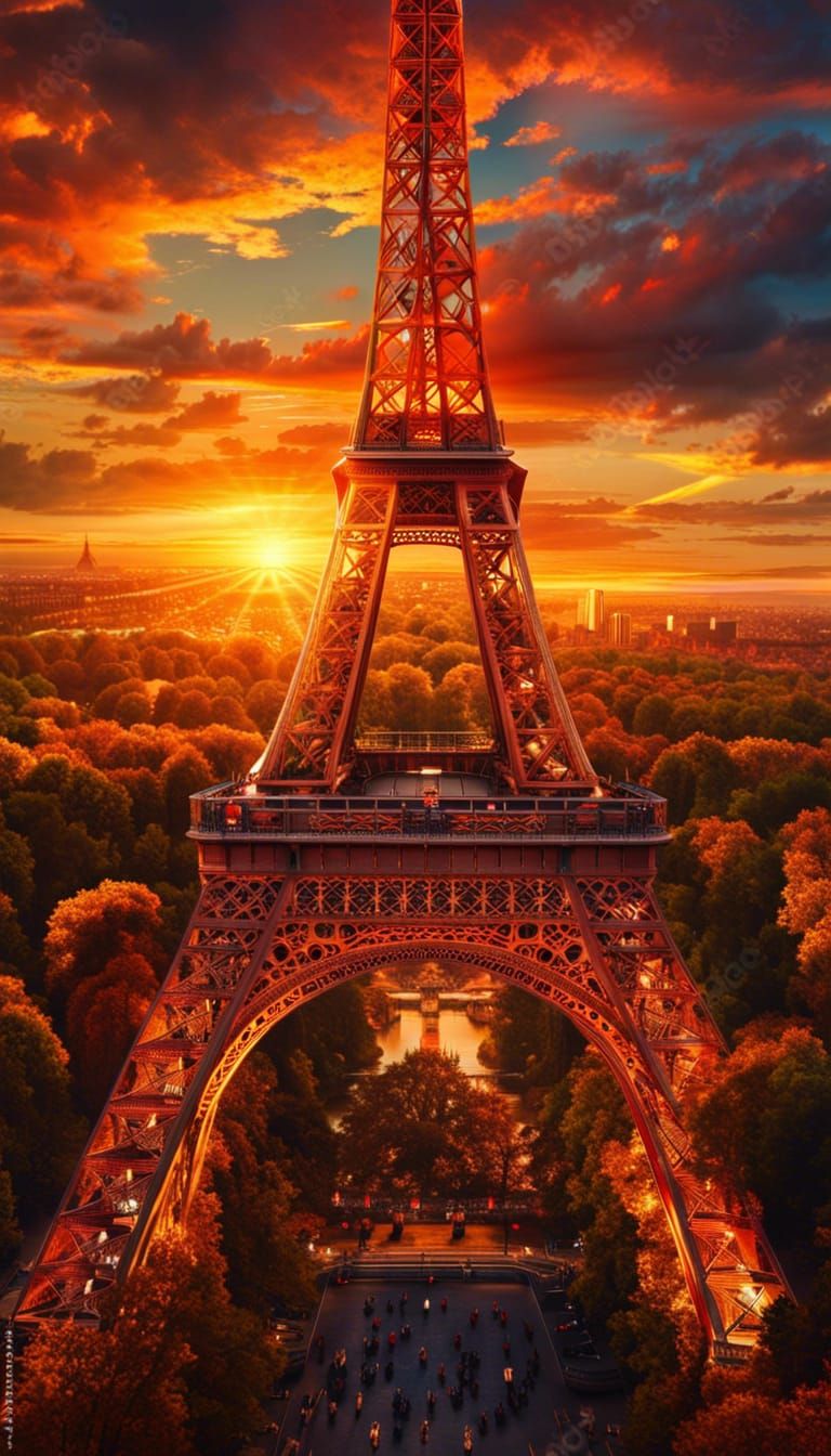 🌅🗼 The Eiffel Tower 🗼🌅 - AI Generated Artwork - NightCafe Creator