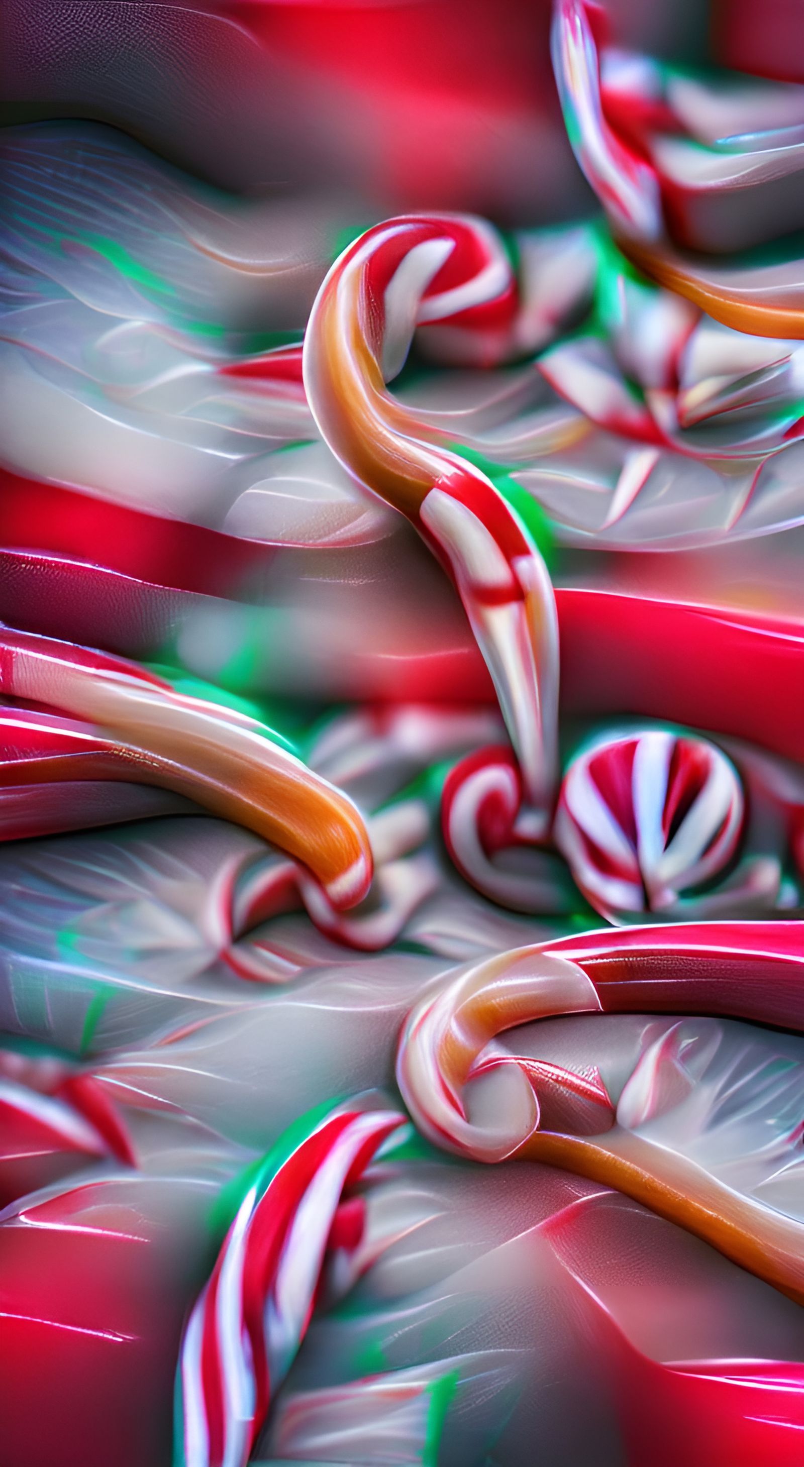 Candy canes abstract 8k resolution - AI Generated Artwork - NightCafe ...