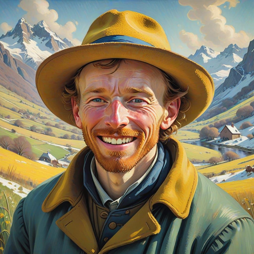 Sunny Cold Season. A portrait of a Dutchman that conveys the moment of ...