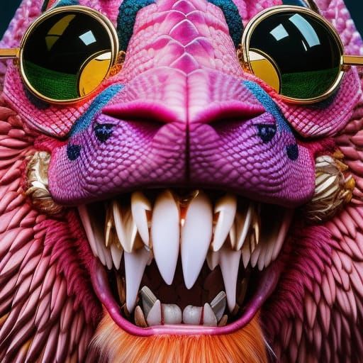 Happy dragon eyewear 😎 - AI Generated Artwork - NightCafe Creator