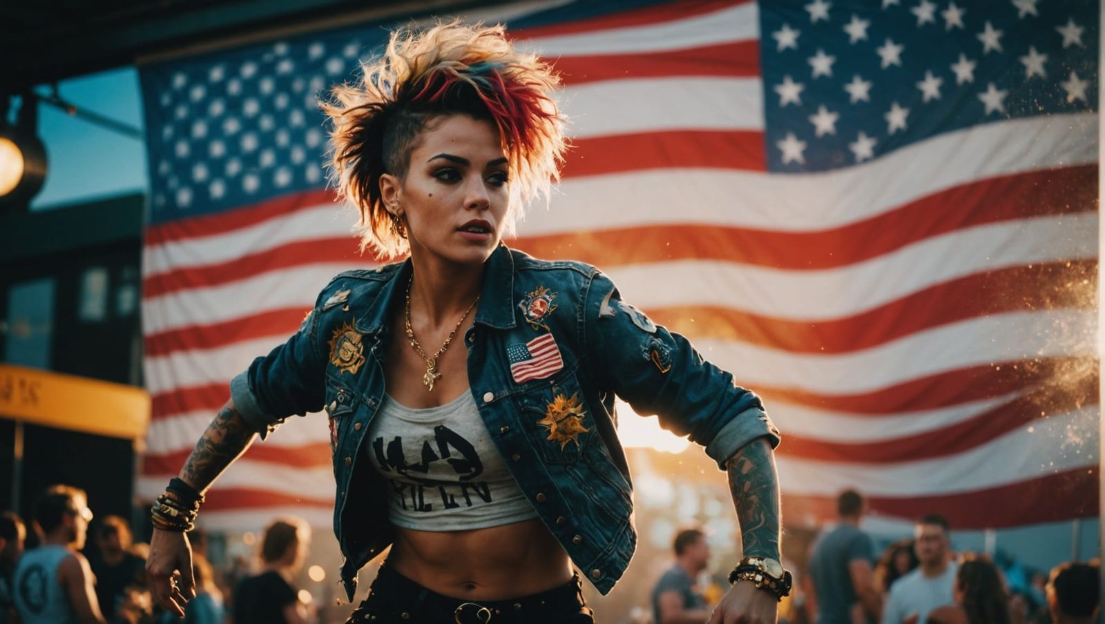 2024 American Punk Dancer - AI Generated Artwork - NightCafe Creator