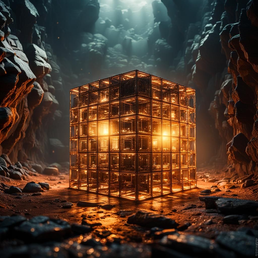 Lava Cube - AI Generated Artwork - NightCafe Creator