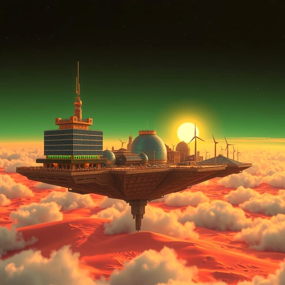 Solarpunk Utopia: Solar Platform Factory v3