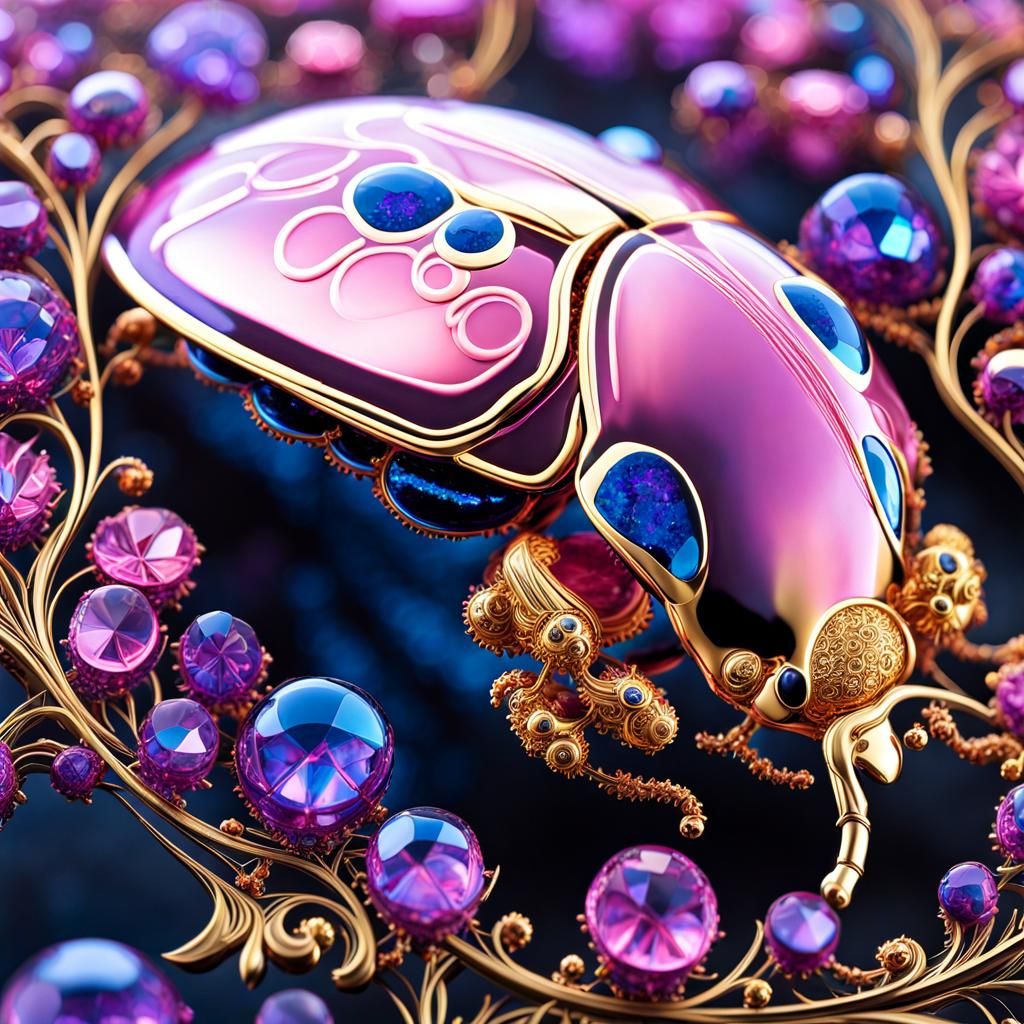 Shiny Ladybug - AI Generated Artwork - NightCafe Creator