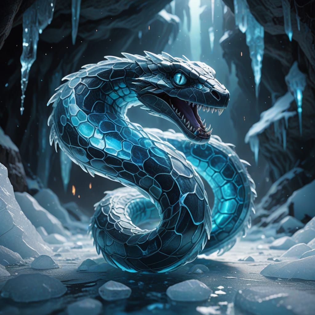 Icy Snake 2025 - Frosted Serpent Unveils the Future in Glowi...