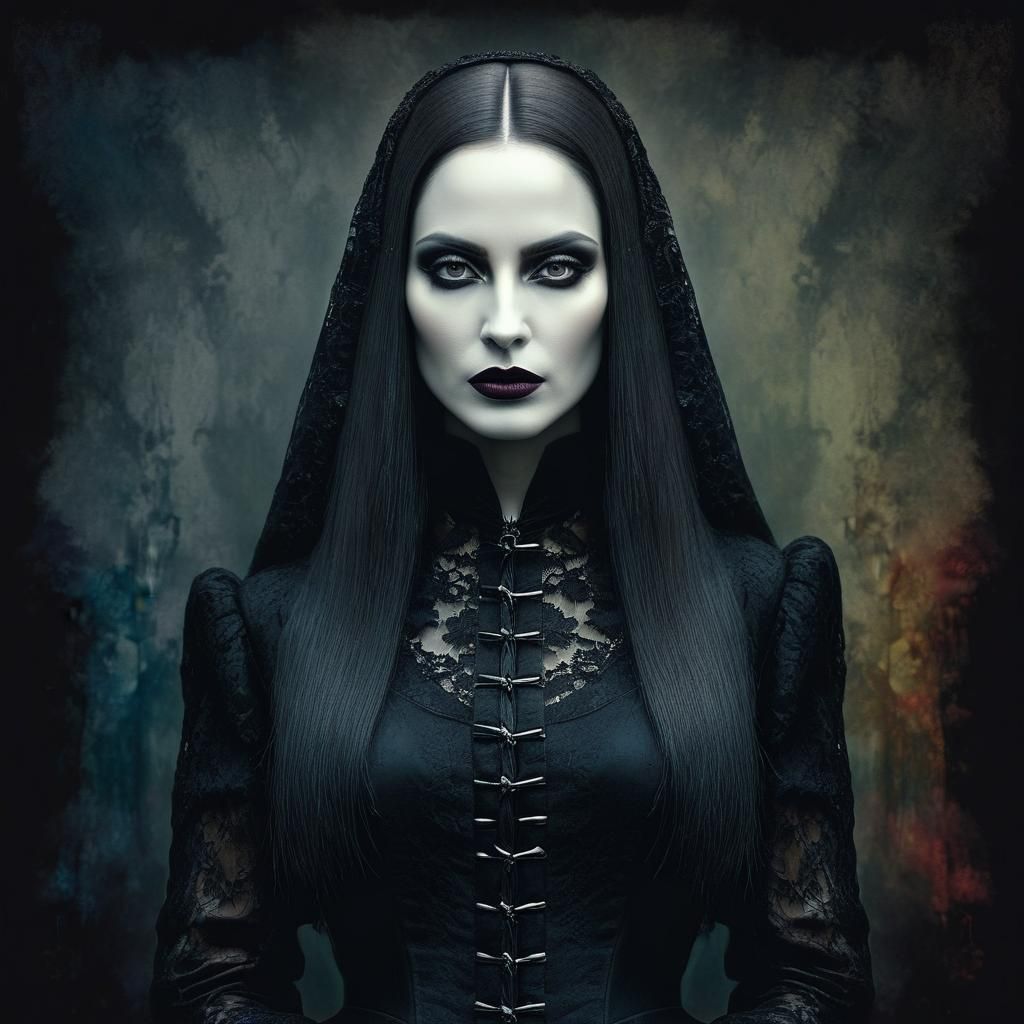 Morticia - AI Generated Artwork - NightCafe Creator