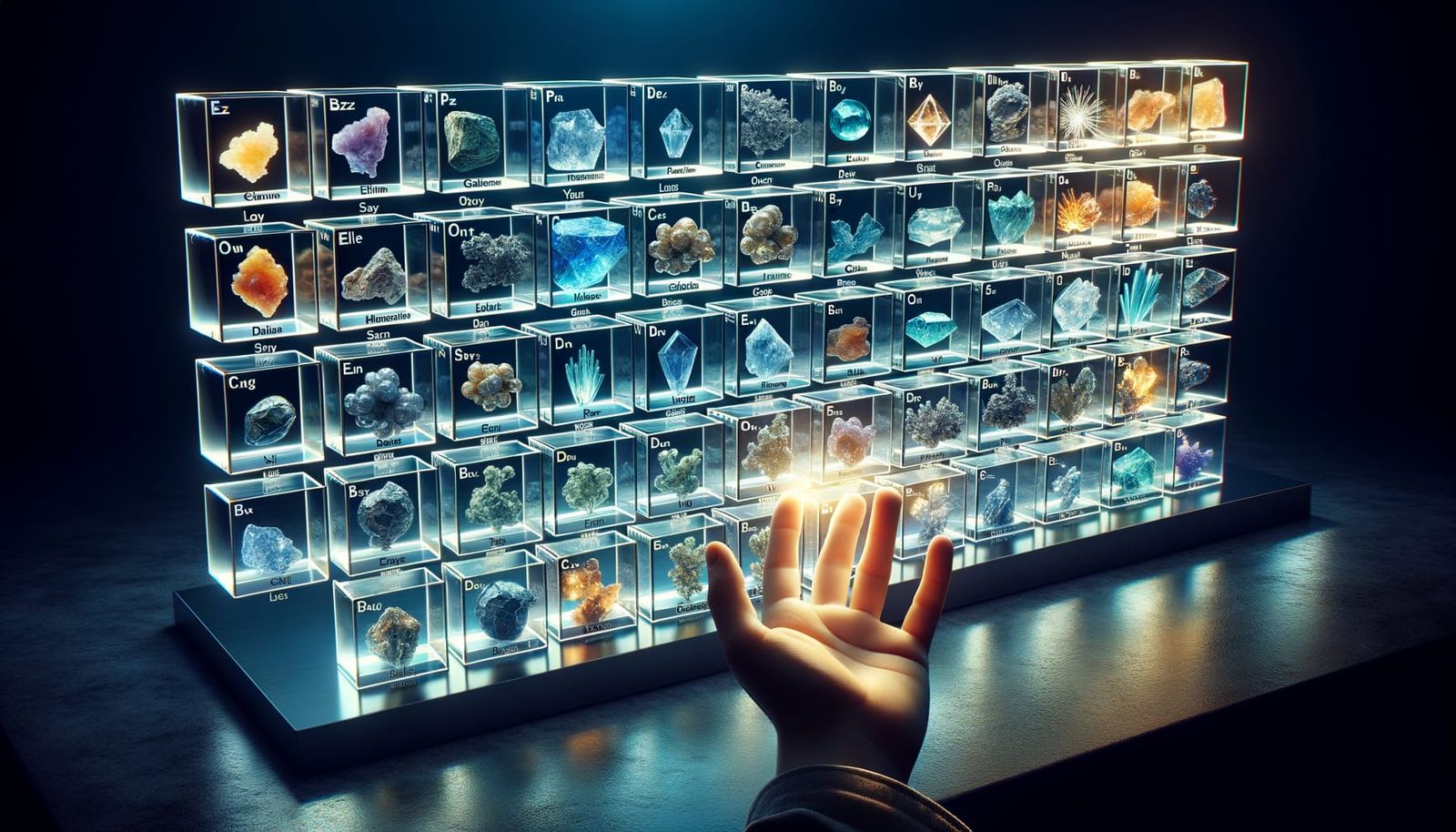 3D Periodic Table of the Elements - Crystal Periodic Table o...