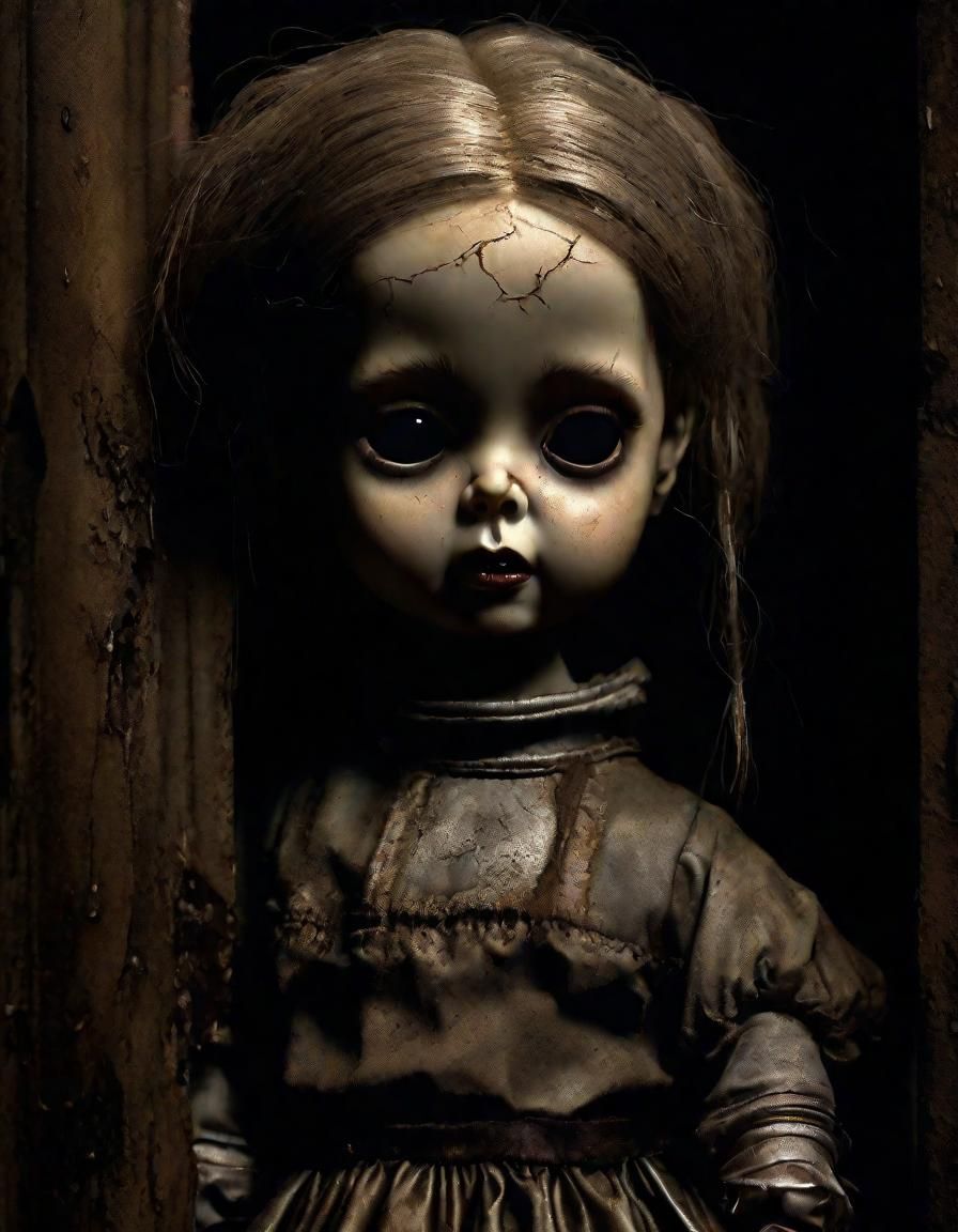 "Evil Doll" Magazine - AI Generated Artwork - NightCafe Creator