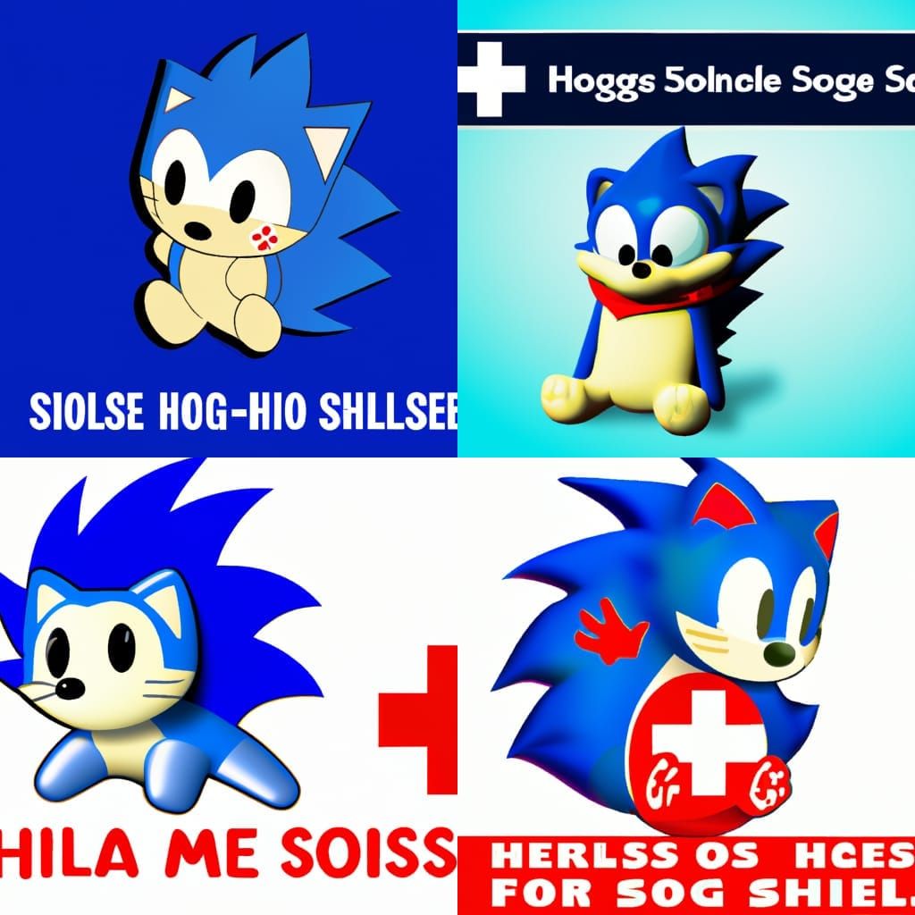 Sonic the hedgehog first aid - AI Generated Artwork - NightCafe Creator