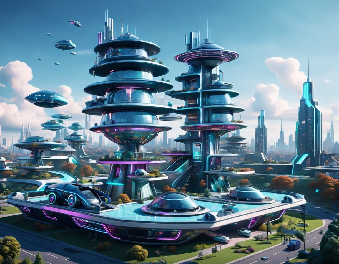 Futuristic TownHouse Based on Hanna-Barbara's TV Cartoon Family The ...