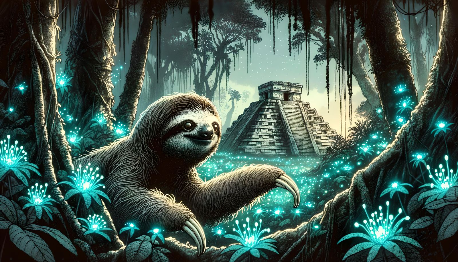Sloth Adventurs - Discoveries Take Time - AI Generated Artwork ...