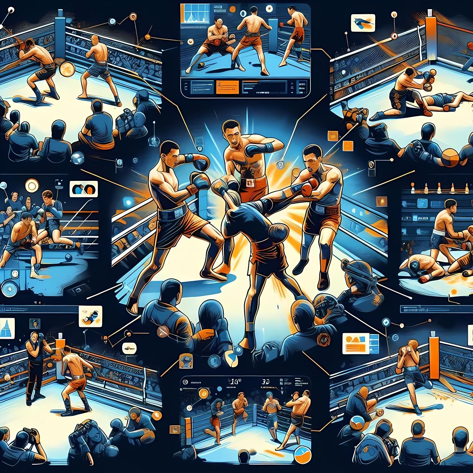 UFC FIGHTER - AI Generated Artwork - NightCafe Creator