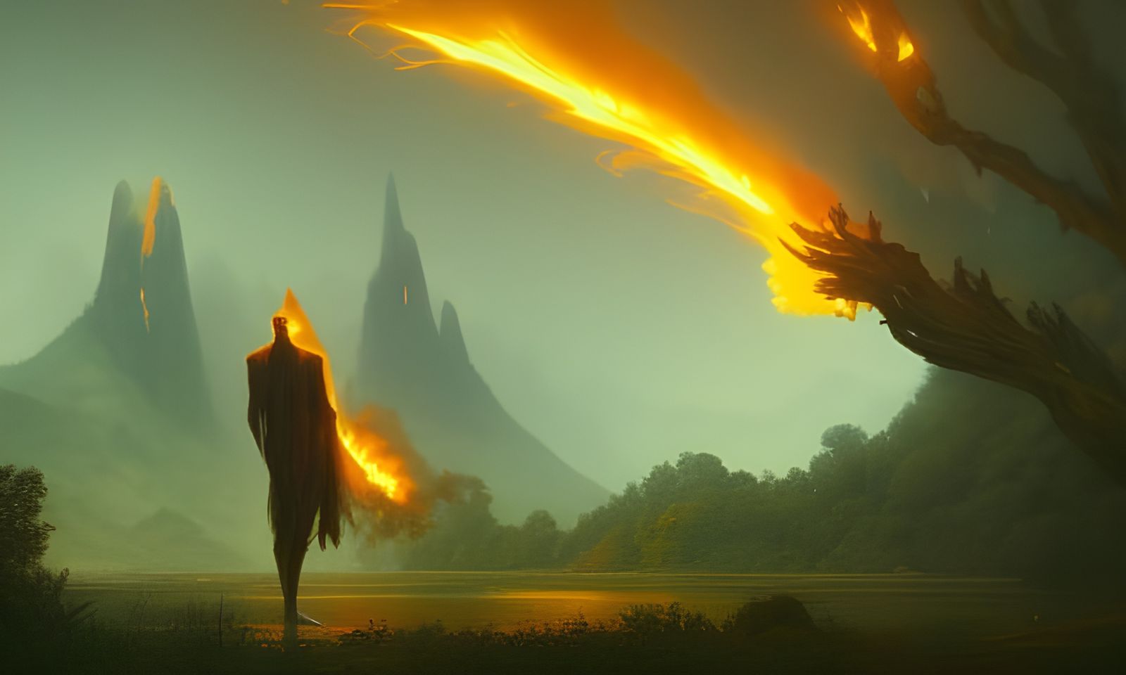 Fire Elemental - AI Generated Artwork - NightCafe Creator