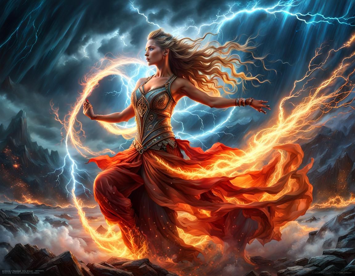 Elemental Dancer - AI Generated Artwork - NightCafe Creator