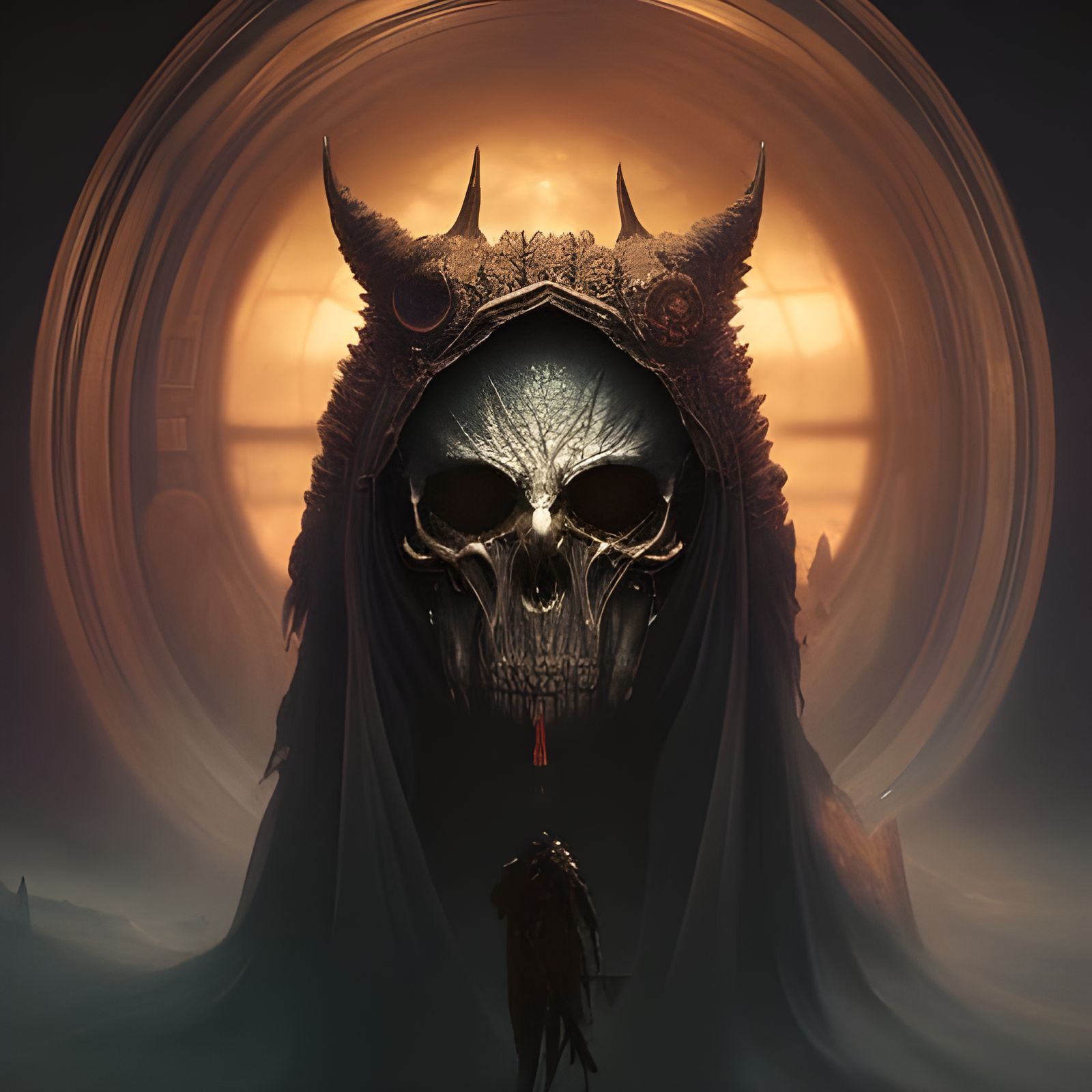 Doom Skull - AI Generated Artwork - NightCafe Creator