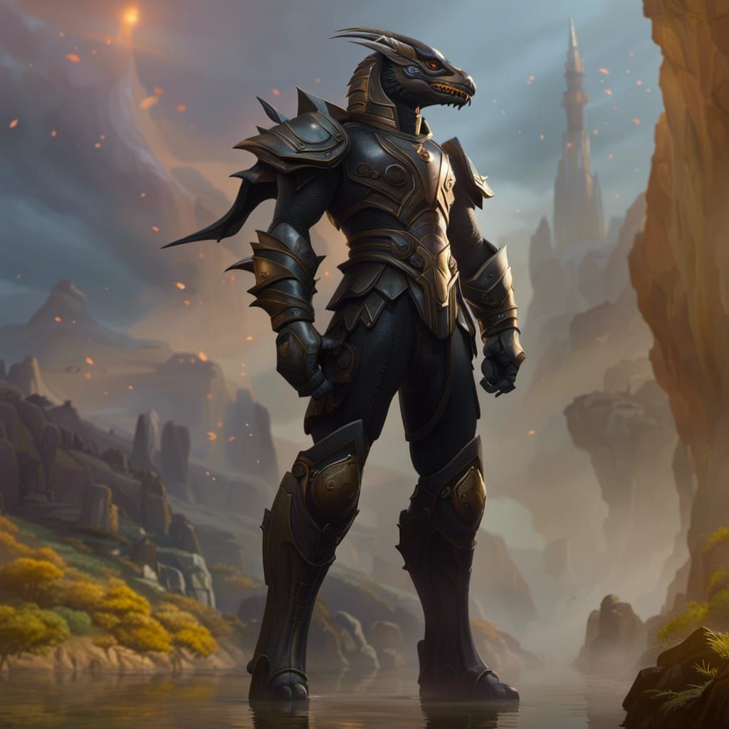 lizard man - AI Generated Artwork - NightCafe Creator