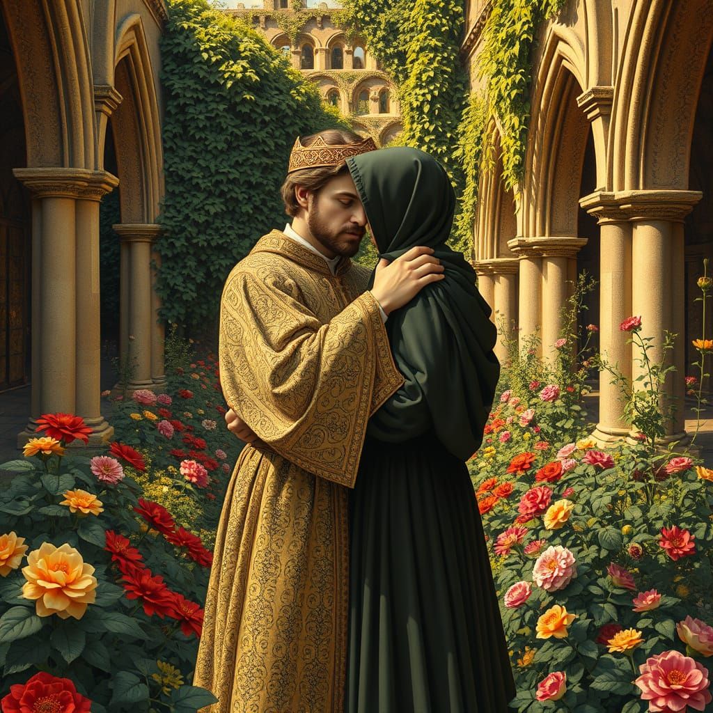 11th century Marbod of Rennes celebrating spiritua... - AI Art