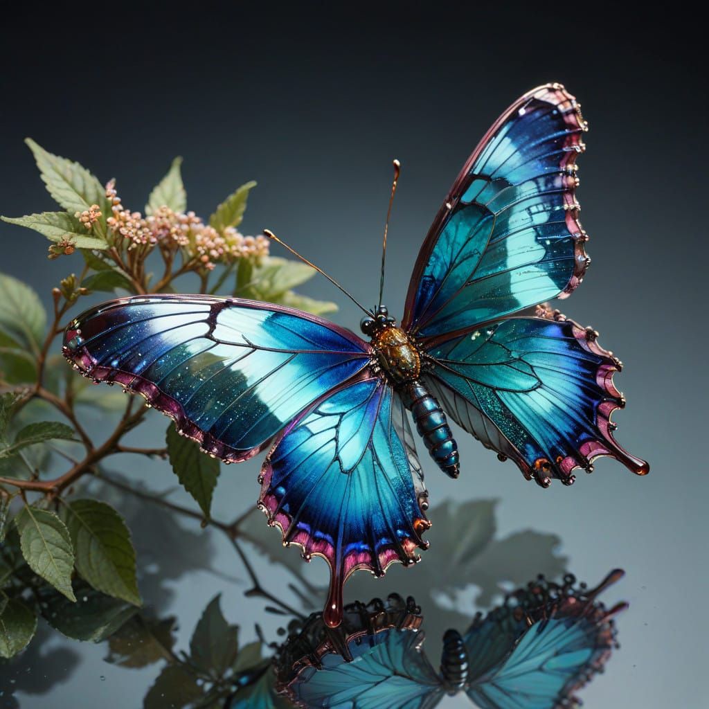 Glass Butterfly. - Glass Butterfly.