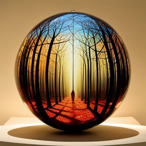 Autumn contained - AI Generated Artwork - NightCafe Creator