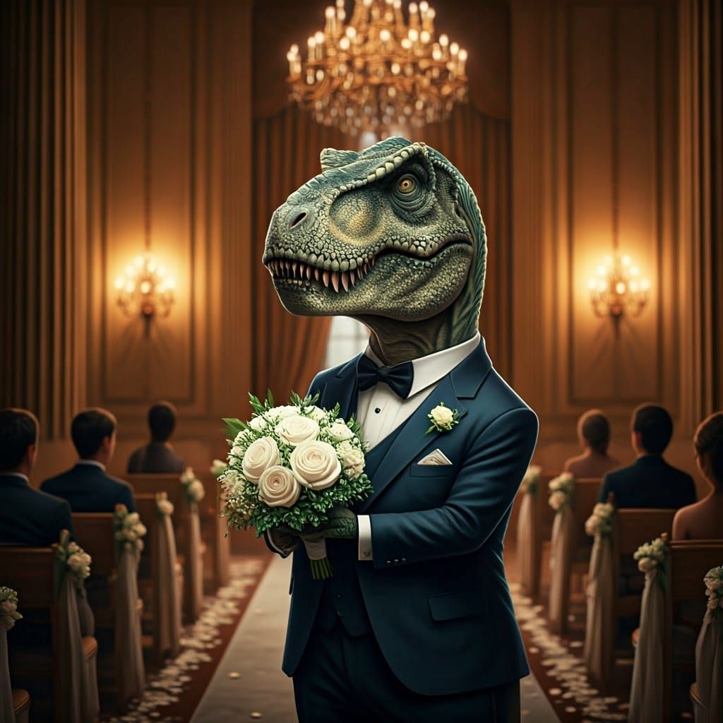 Dinosaursperiments - Tyrannosaurus Rex Wedding Best Man in ...