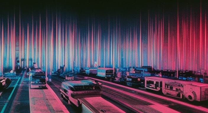 Analog horror VHS glitch motion liminal horror, flicker, noise, analog ...