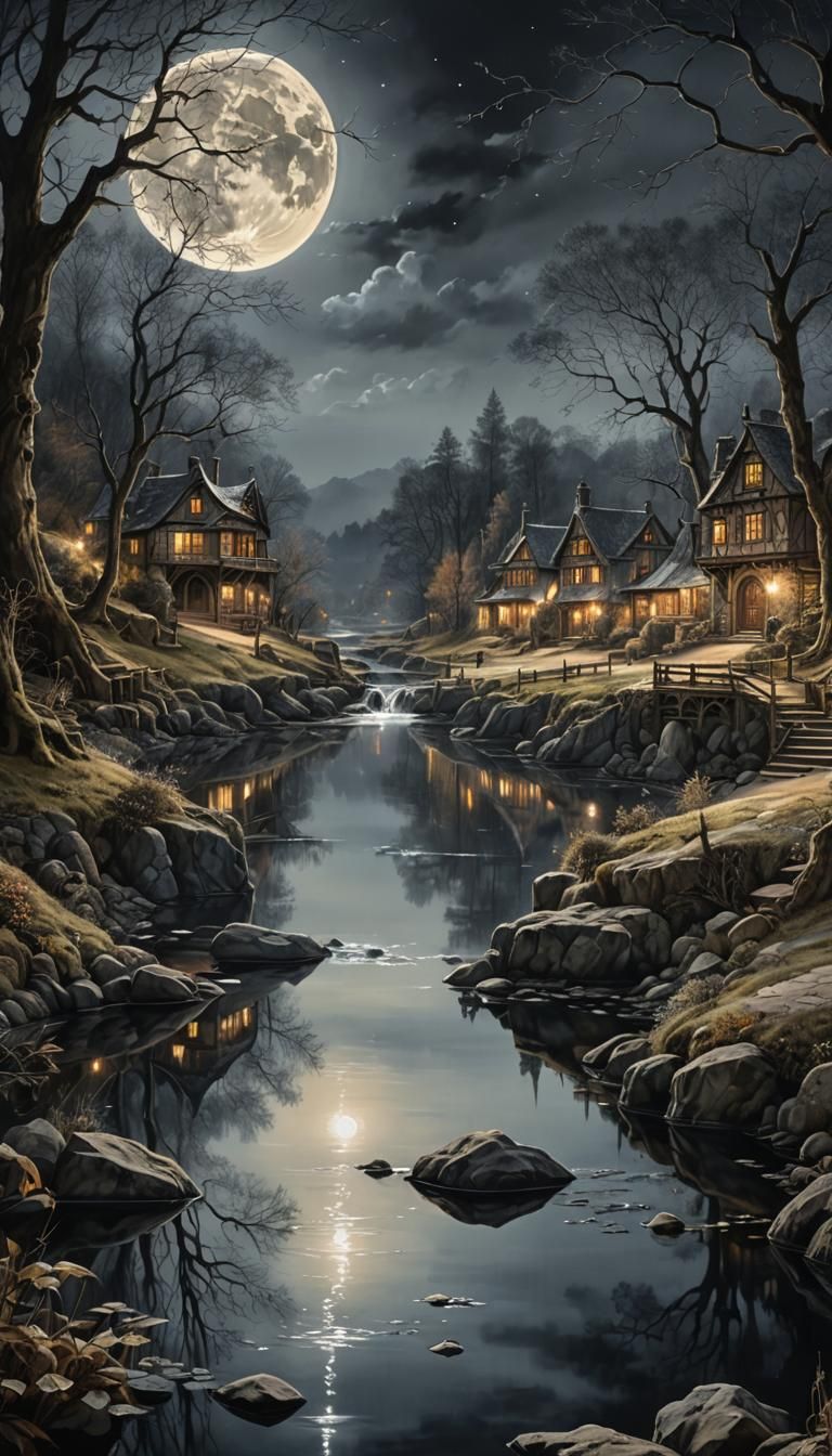 River of the Middle-earth - AI Generated Artwork - NightCafe Creator