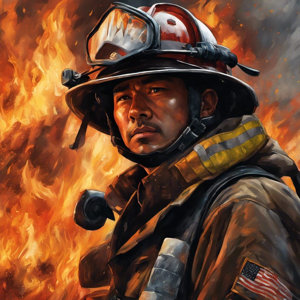 Firefighter - AI Generated Artwork - NightCafe Creator