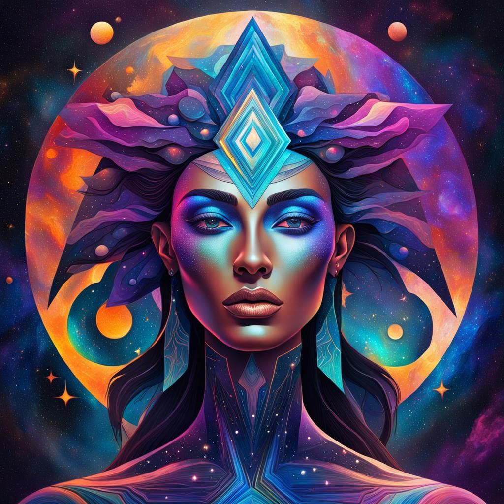 Galactic Woman - AI Generated Artwork - NightCafe Creator