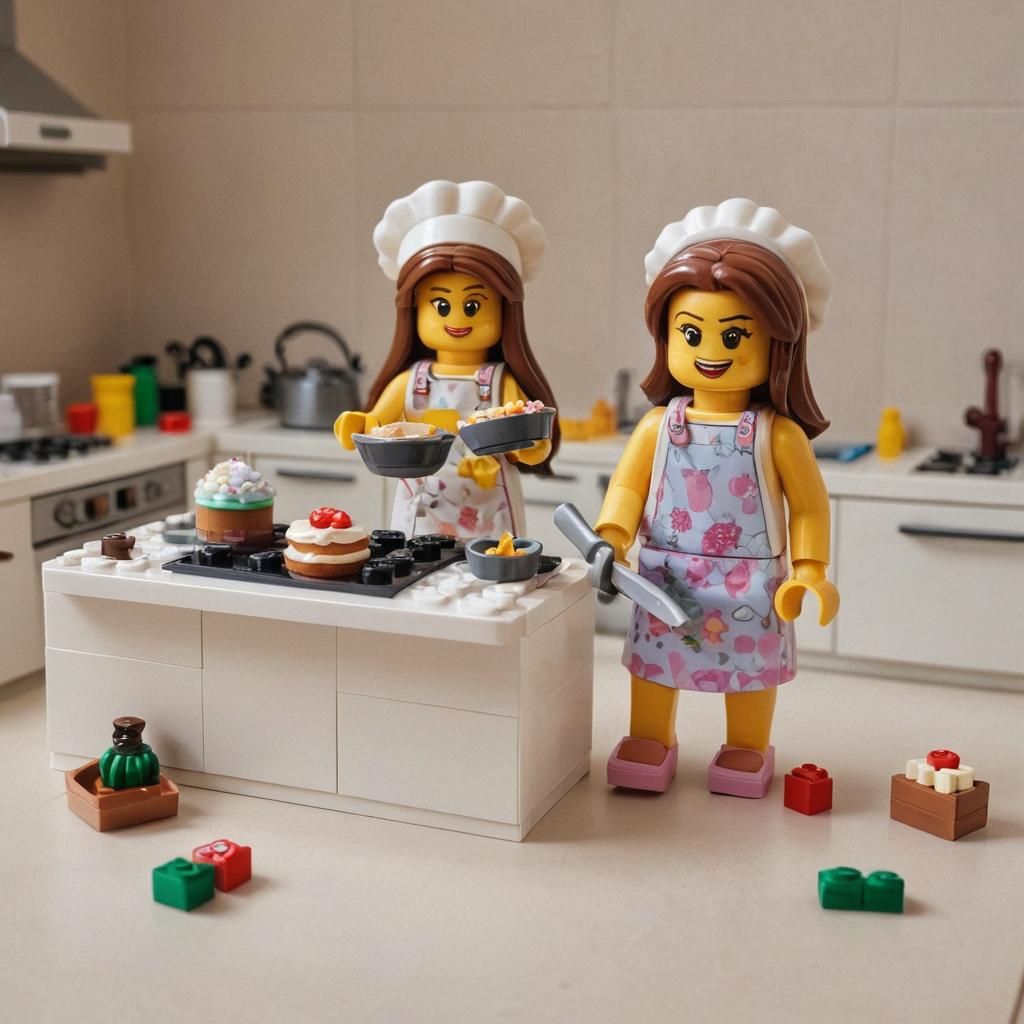 Lego Minifigure: cooking! - AI Generated Artwork - NightCafe Creator