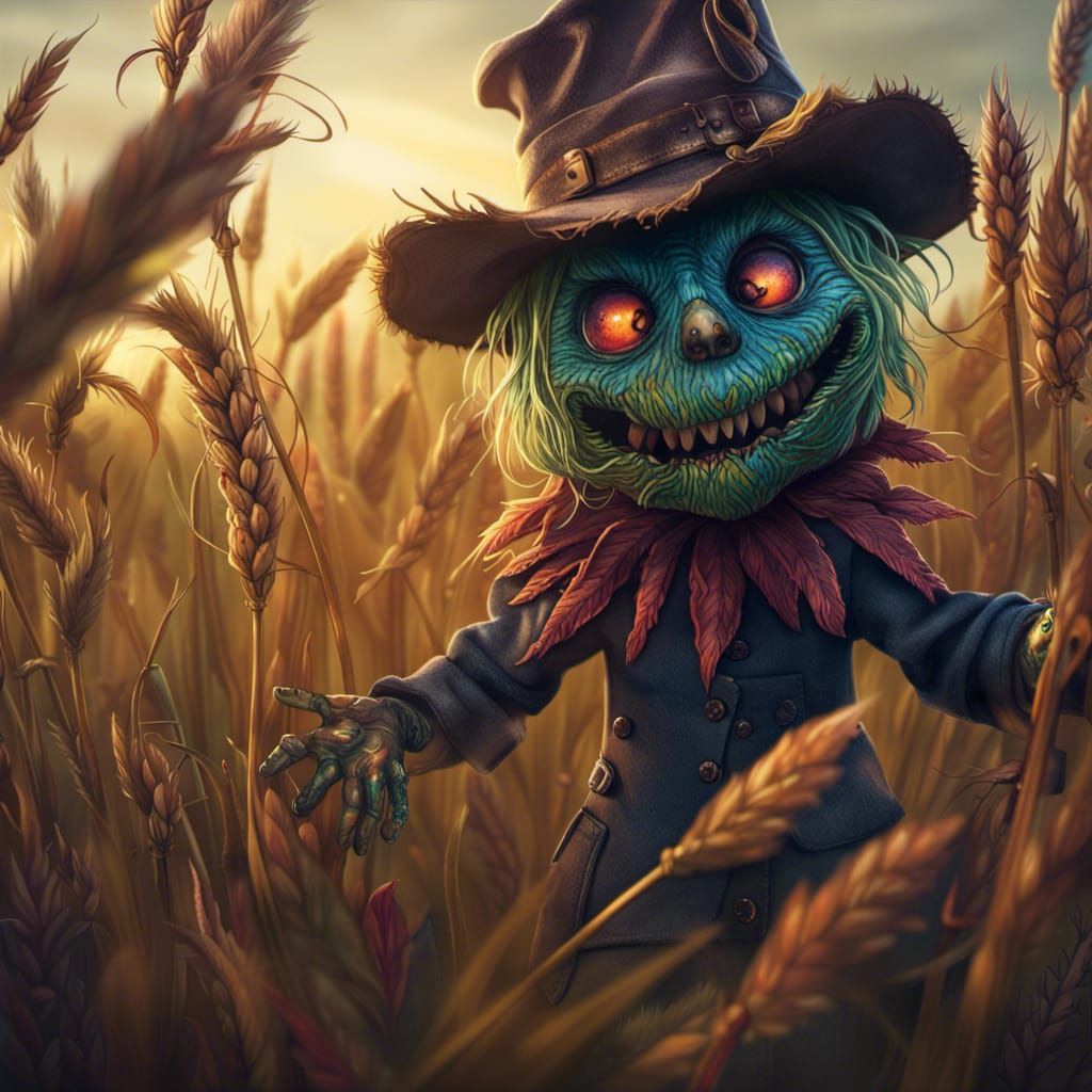 Nightmare Scarecrow - AI Generated Artwork - NightCafe Creator